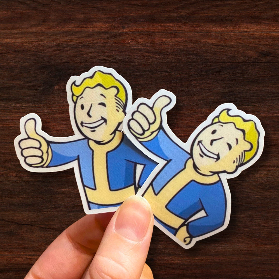 Fallout Thumbs up Sticker Fallout Sticker Waterproof and Easy Peel ...