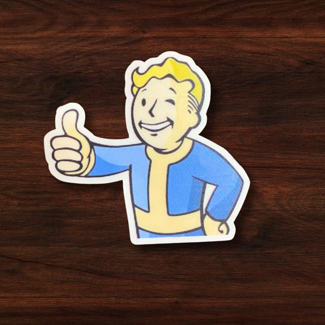 Fallout Thumbs up Sticker Fallout Sticker Waterproof and Easy Peel ...
