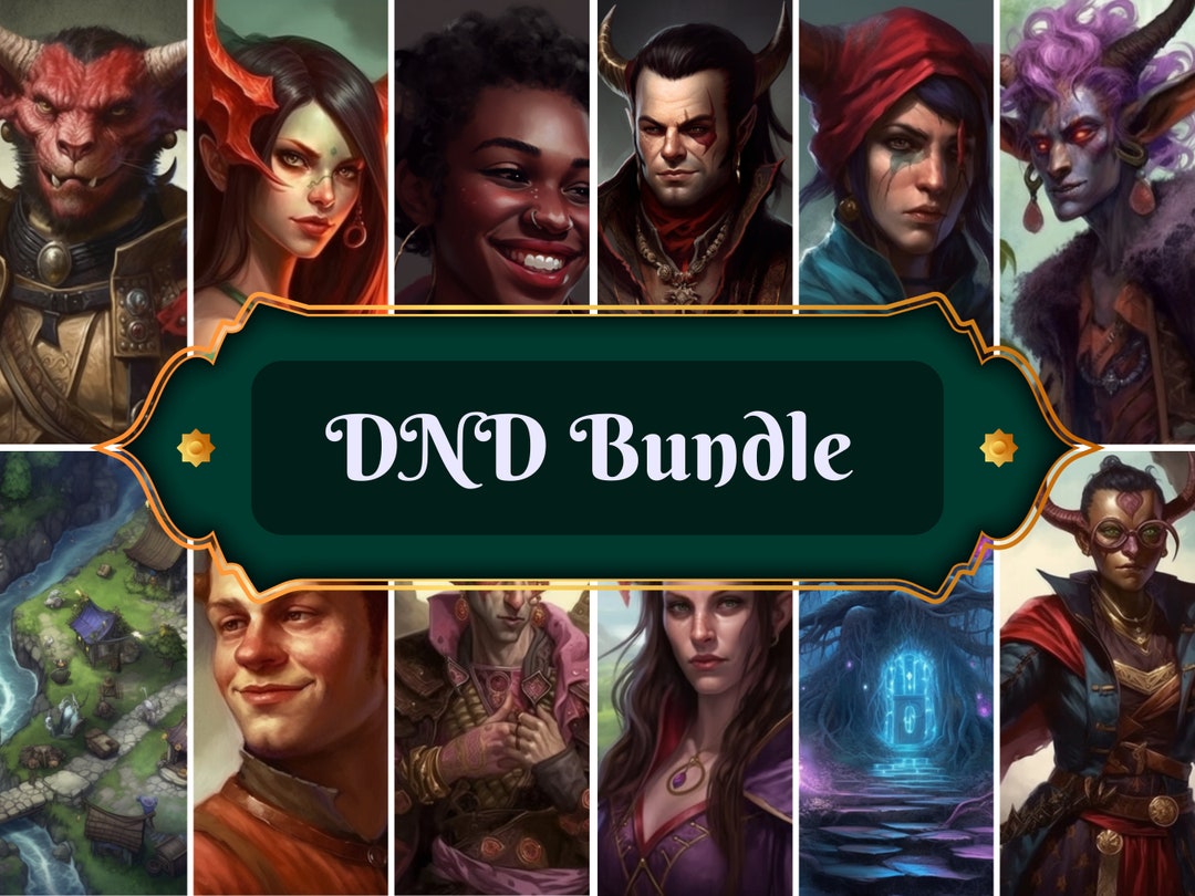 Tiefling Set set of 19 DND Digital Assets Tiefling DND Portraits and Scenes Digital Download - Etsy