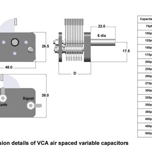 Variable Capacitors 380pf Air Spaced New - Etsy