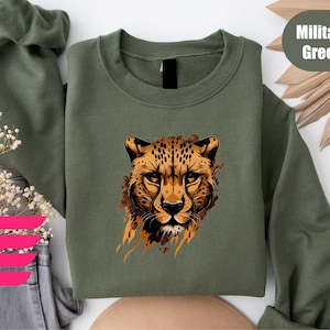 Lion Sweatshirt, Big Cat Lover Sweatshirt,sweater, Wildlife Lover ...
