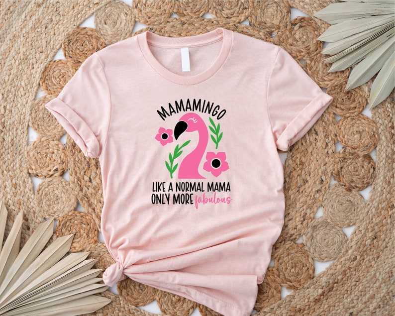 Flamingo Mom Shirt, Mamamingo, Funny Flamingo T-shirt, Gift for Mom ...