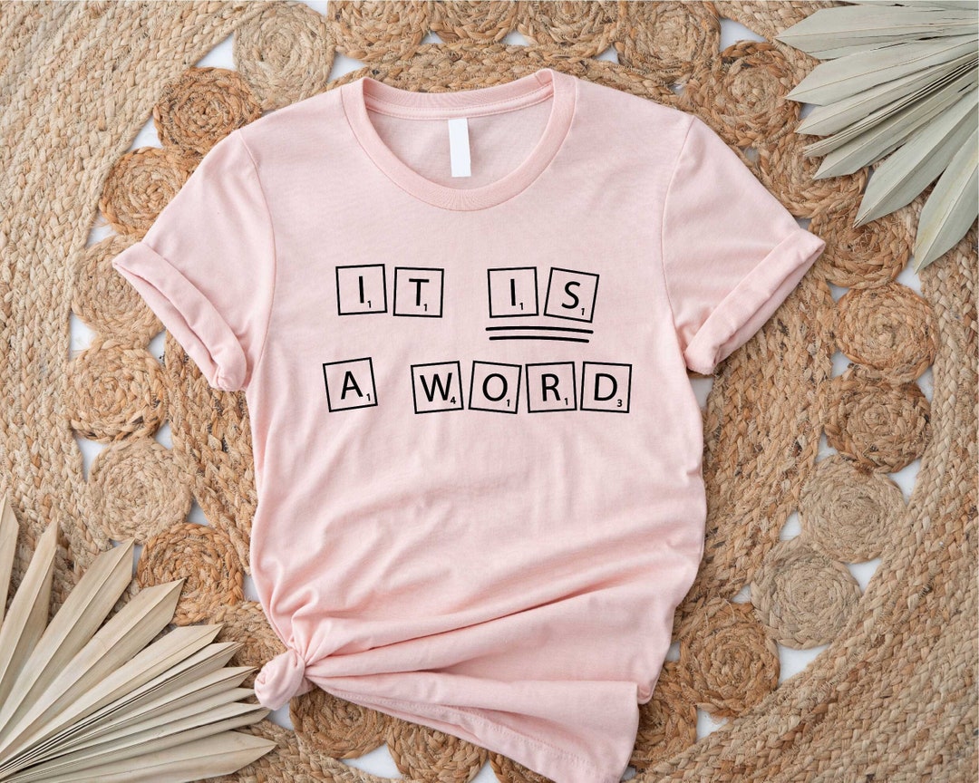 It is a Word Shirt, Scrabble is My Therapy, Scrabble Player Gift ...