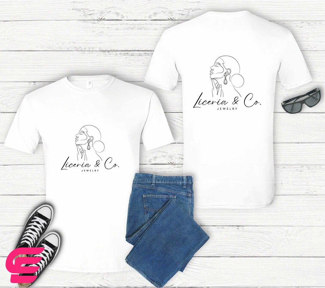 Custom Logo Shirt, Front and Back Custom Shirt, Brand Logo Shirt ...