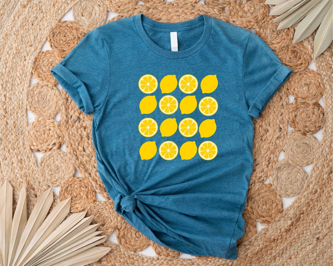 Lemon Shirt, Cute Lemon Shirts, Fruit Shirt, Citrus Fruit Tee, Botanic ...