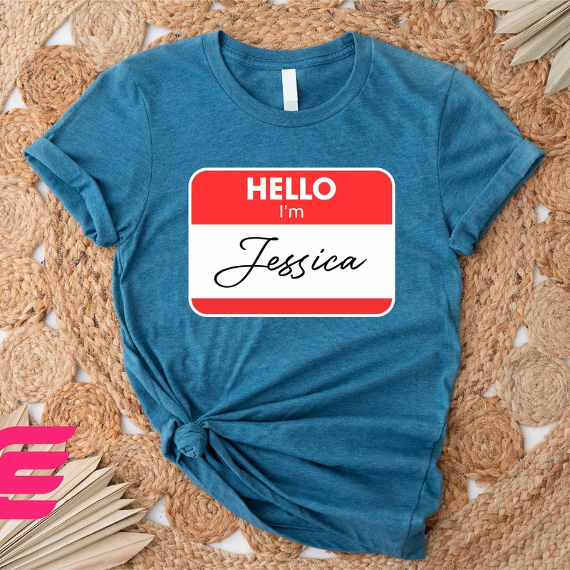 Hello My Name is Nametag - Etsy