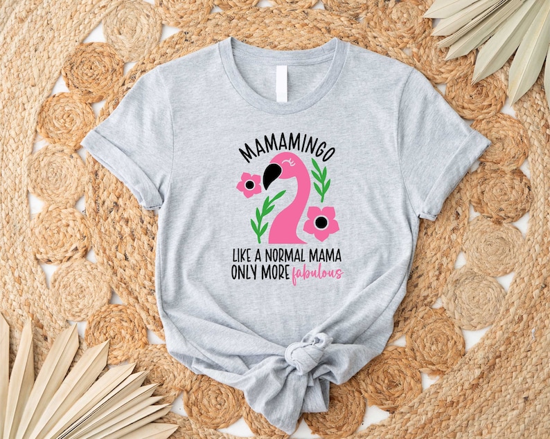 Flamingo Mom Shirt, Mamamingo, Funny Flamingo T-shirt, Gift for Mom ...