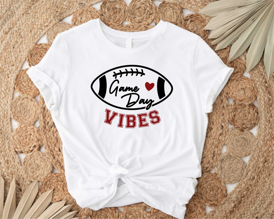Game Day Vibes Shirt, Sport Graphic Tees, Football Player Gifts, Father ...