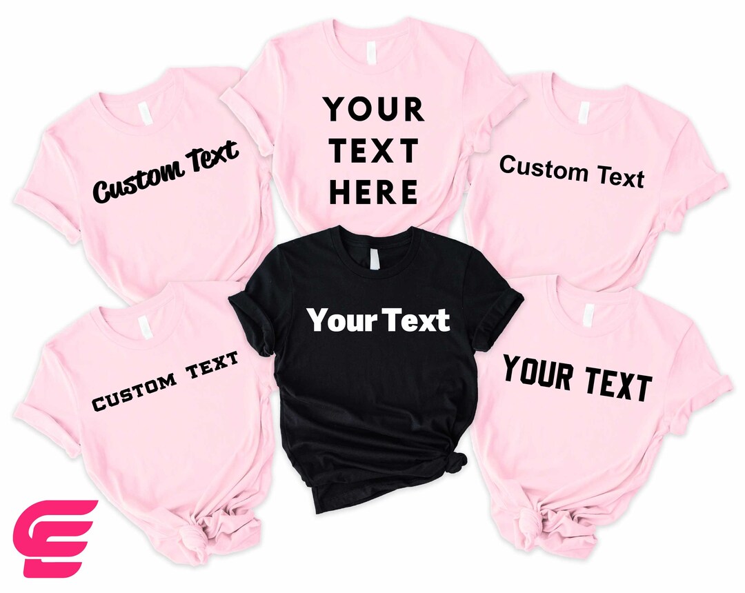 Custom Shirt, Custom Text Shirt, Customized Shirt, Custom Clothing ...