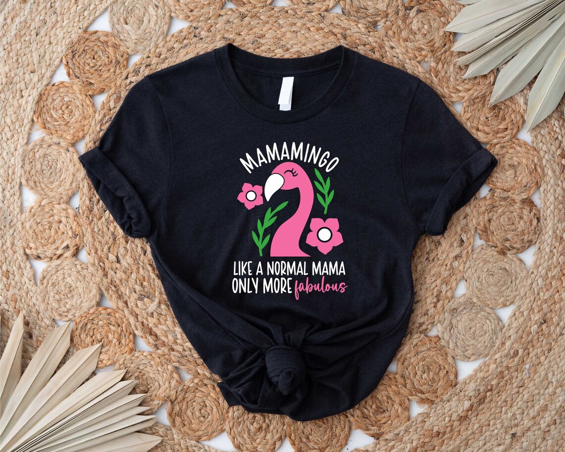 Flamingo Mom Shirt, Mamamingo, Funny Flamingo T-shirt, Gift for Mom ...