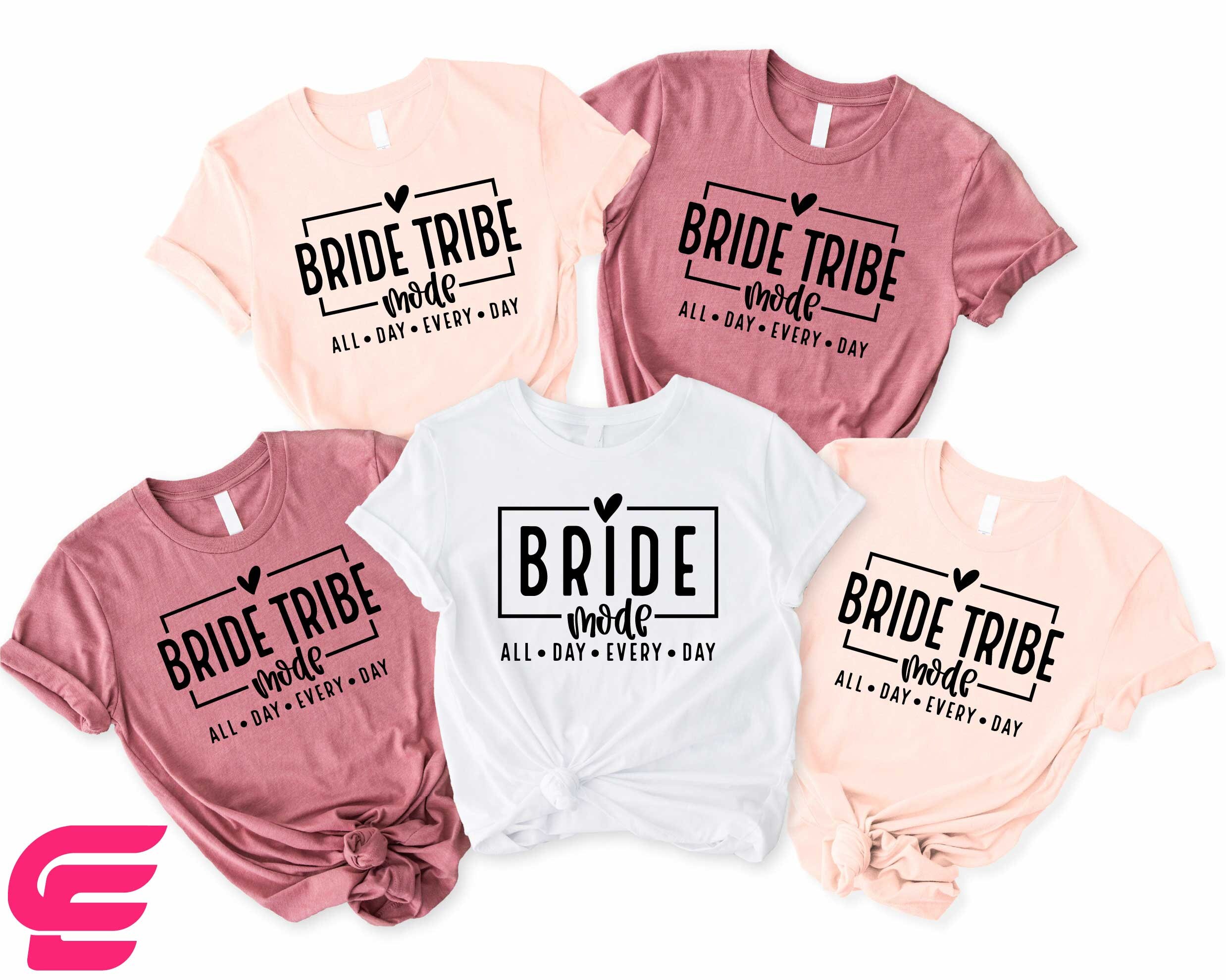Bride Mode on Shirt, Bride Tribe Mode Shirt, Wedding Shirt, Team Bride ...