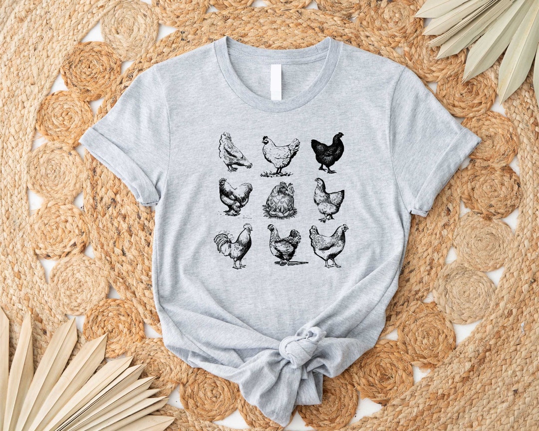 Chickens Shirt, Farm T Shirt, Free Range Chickens Shirt, Chicken Shirts ...