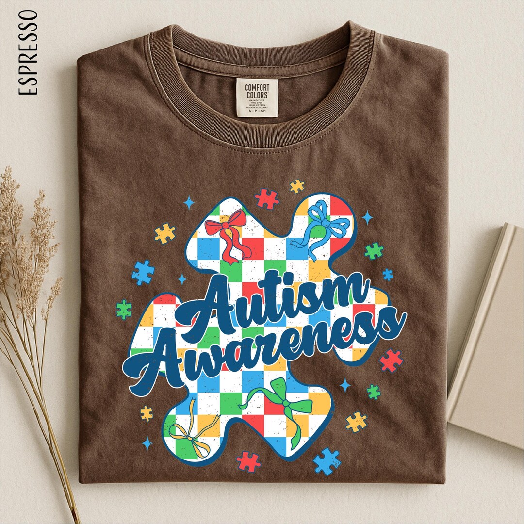 Colorful Autism Puzzle Shirt, Autism Awareness T-shirt, Neurodiversity ...