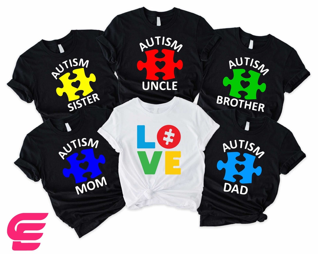 Autism Shirt, Autism Family Shirts, Family Matching Shirt,autism ... Autism Shirt, Autism Family Shirts, Family Matching Shirt,autism ...