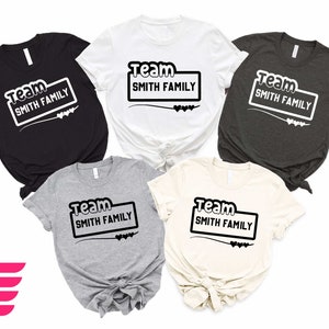 Custom Team Family Shirt, Custom Family Shirts, Family Name Shirt, Team ...