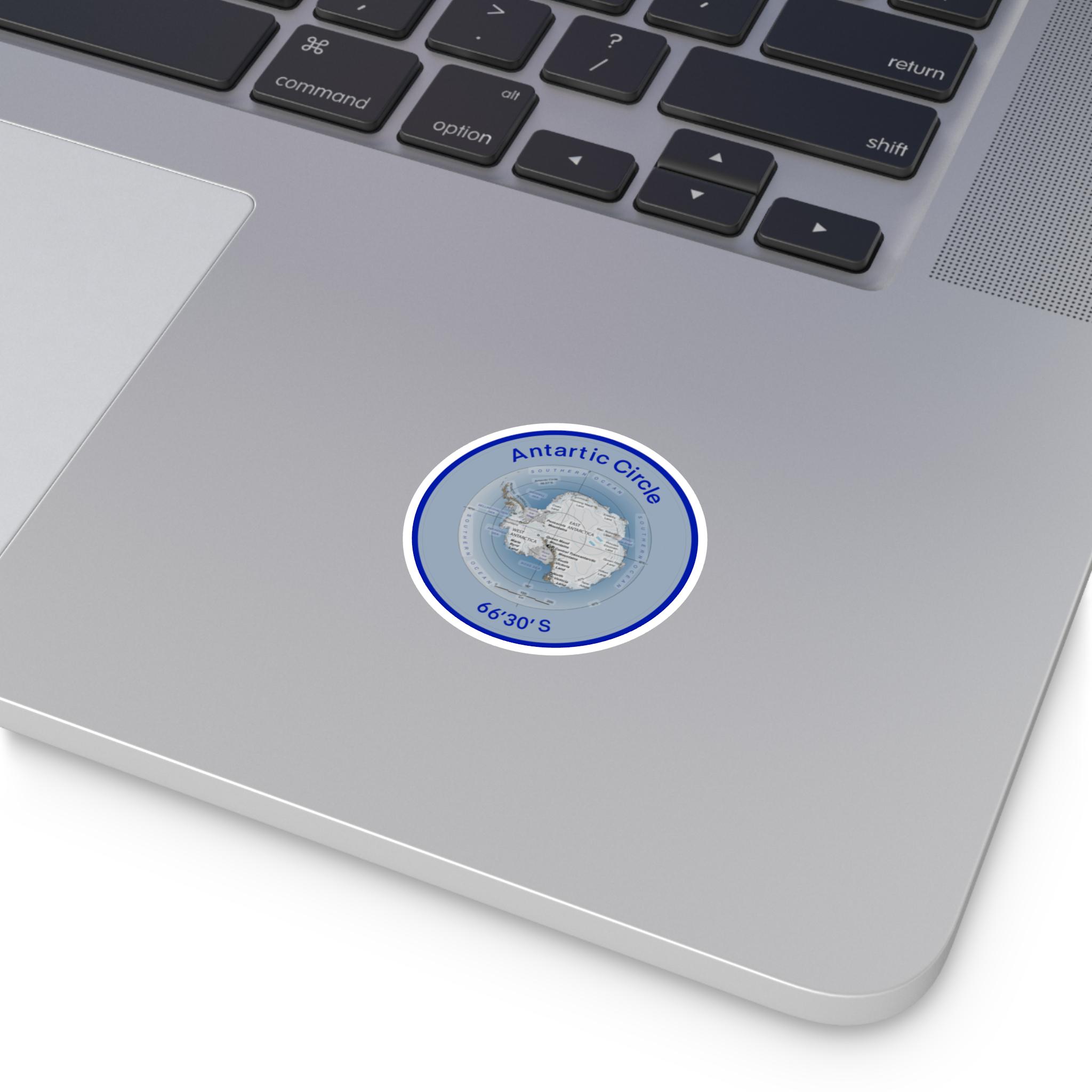 Antarctica Sticker: Antarctic Circle Map, Waterproof Vinyl - Etsy