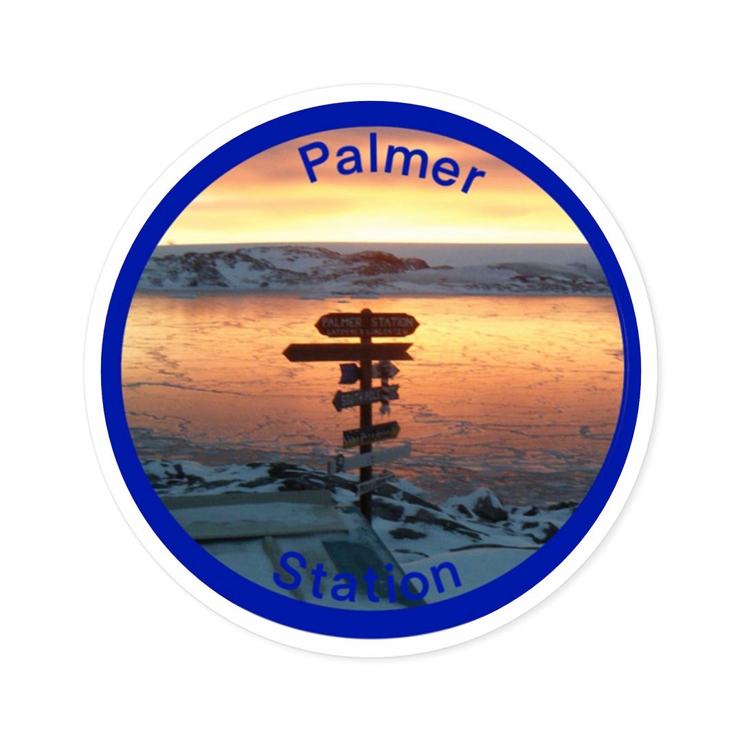 Round Stickers, Indooroutdoor Palmer Station Antarctica - Etsy