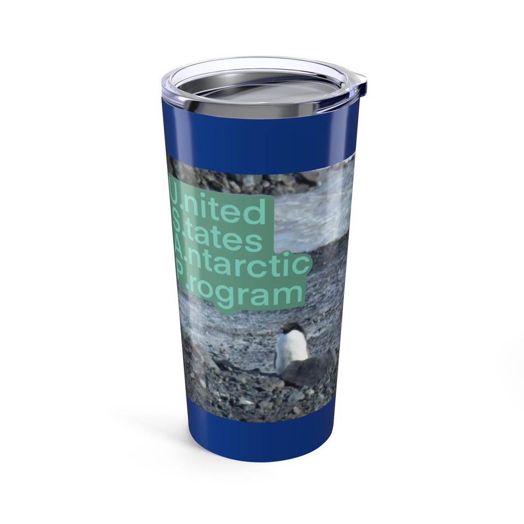 Penguin Tumbler: USAP Antarctica Map, Coffee Travel Cup - Etsy