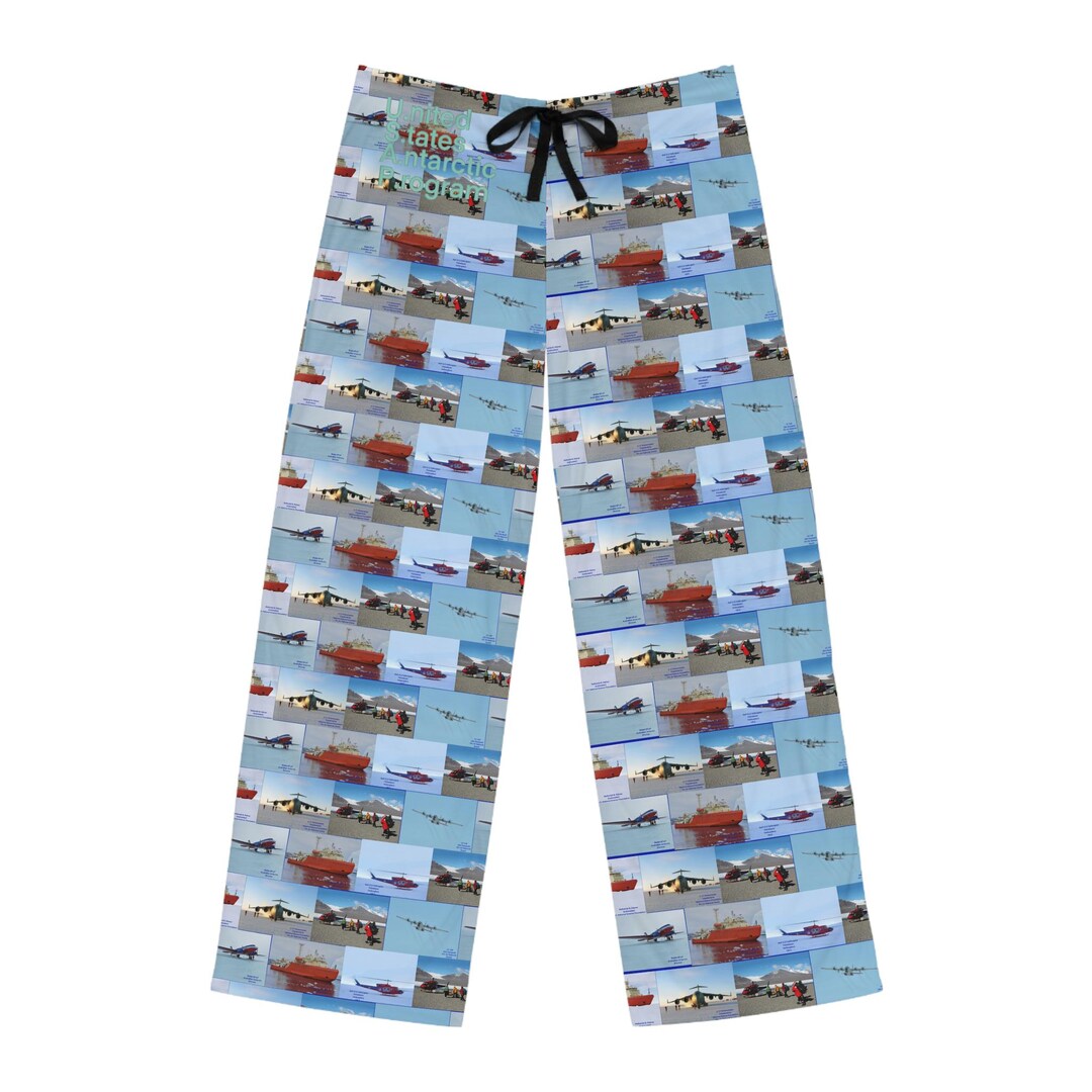 Military Aircraft Men's Pajama Pants, USA Flag Lounge Sleepwear, Army ...