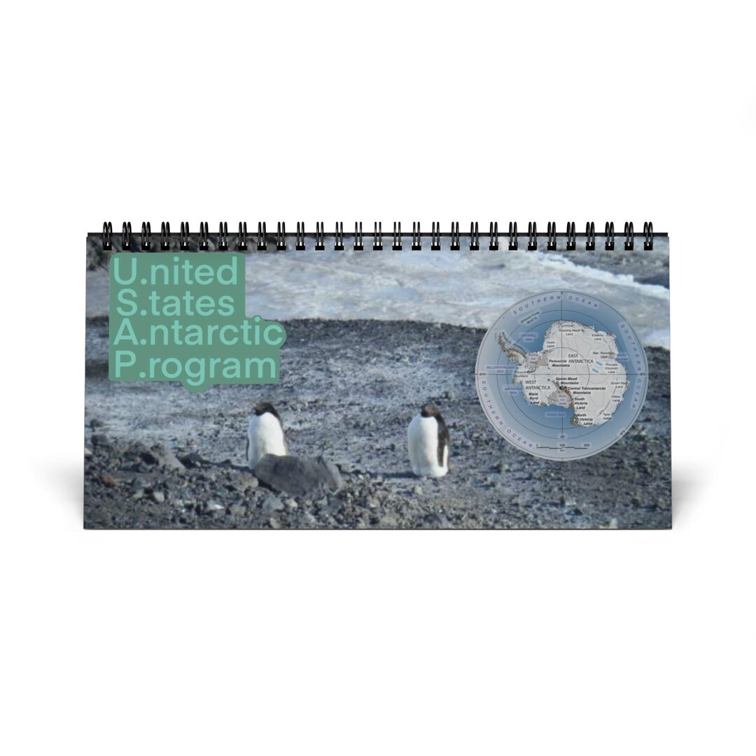 Desk Calendar, 2025 Grid, Antarctica Vistas, Arctic Landscape, Unique ...