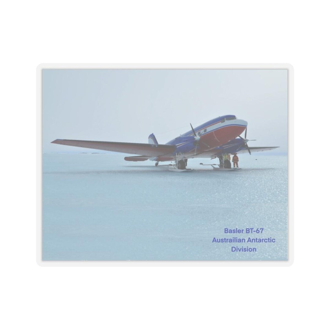 DC3 Basler BT 67 Cargo Plane Antarctica Kiss-cut Stickers, Classic ...
