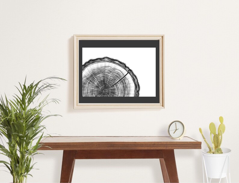 Tree Ring Digital Download Tree Ring Wall Art Minimalist Art - Etsy