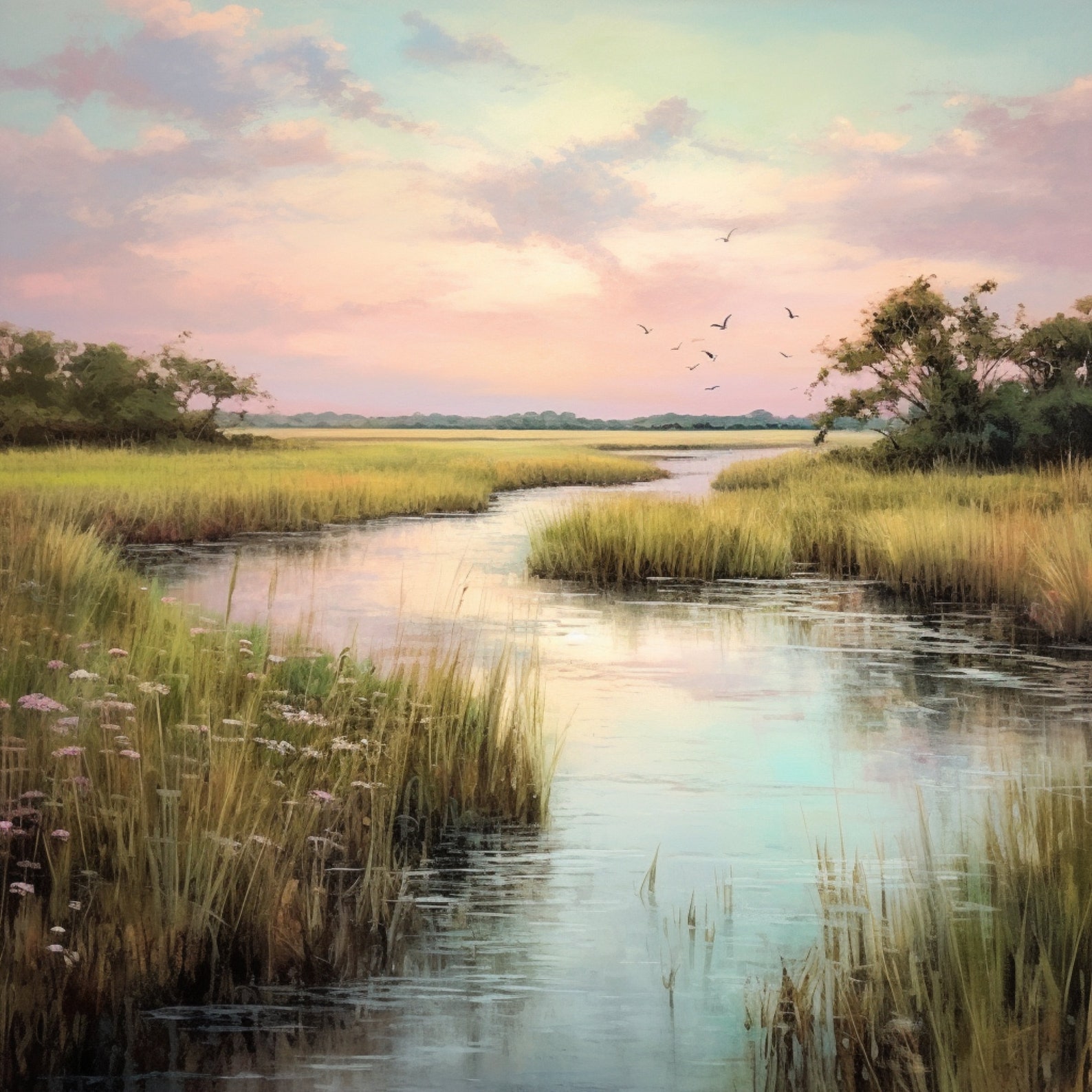 Marsh, Wall Art, Home Decor, Wall Decor, Digital Prints, Decor, Digital ...