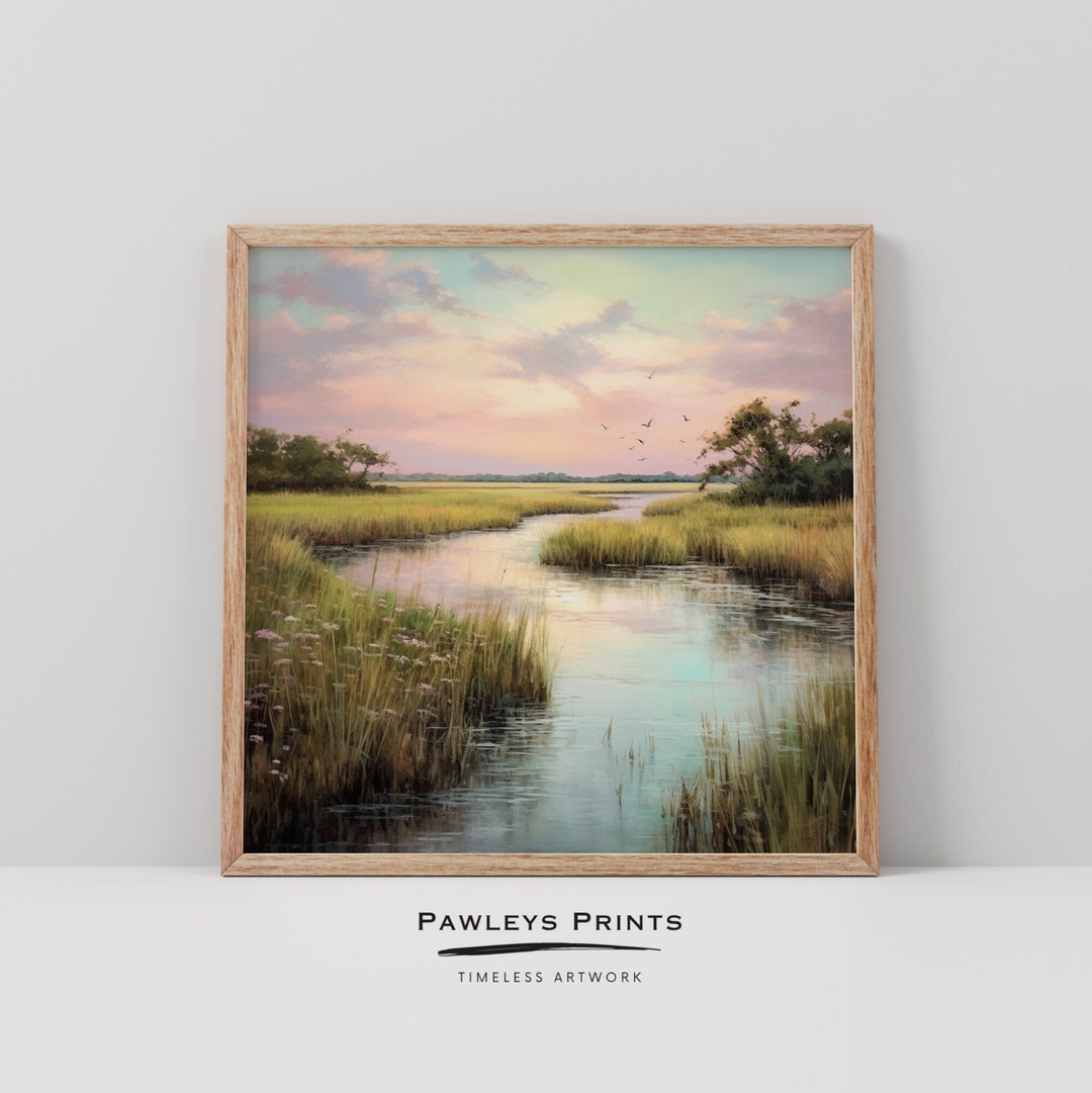 Marsh, Wall Art, Home Decor, Wall Decor, Digital Prints, Decor, Digital ...