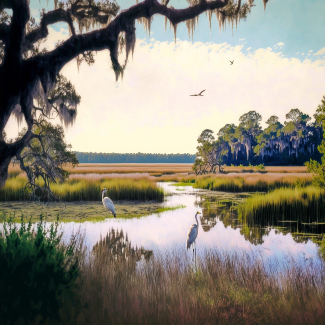 Marsh Bird Art Print, Coastal Home Decor (digital Download) - Etsy