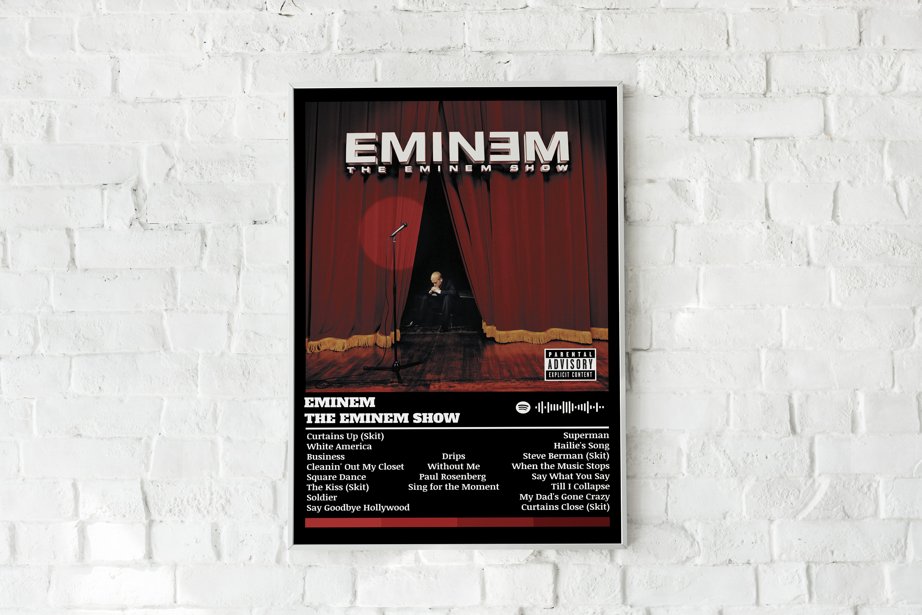 Eminem Poster Print | The Eminem Show Poster | Music Poster | Album ...