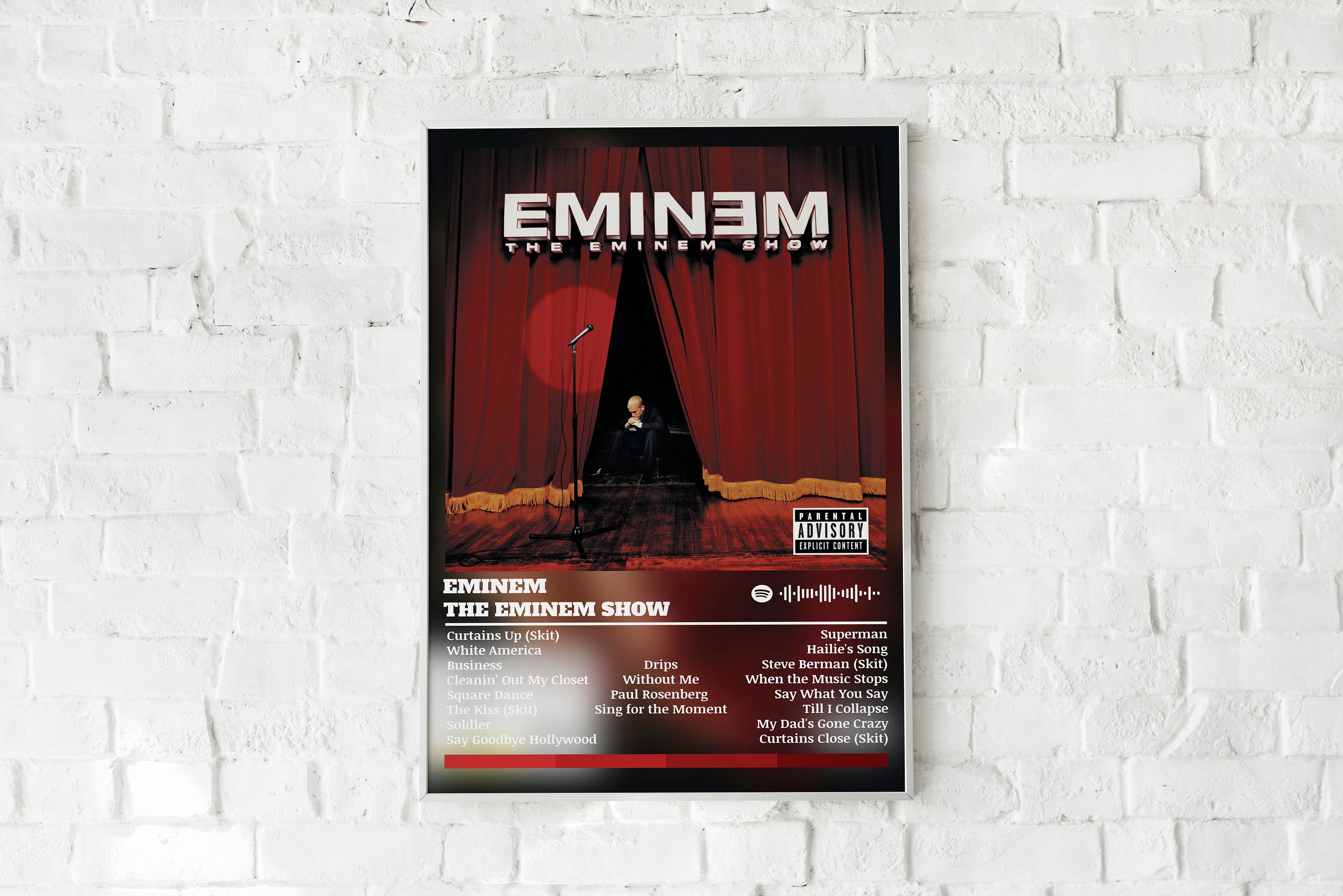 Eminem Poster Print | The Eminem Show Poster | Music Poster | Album ...