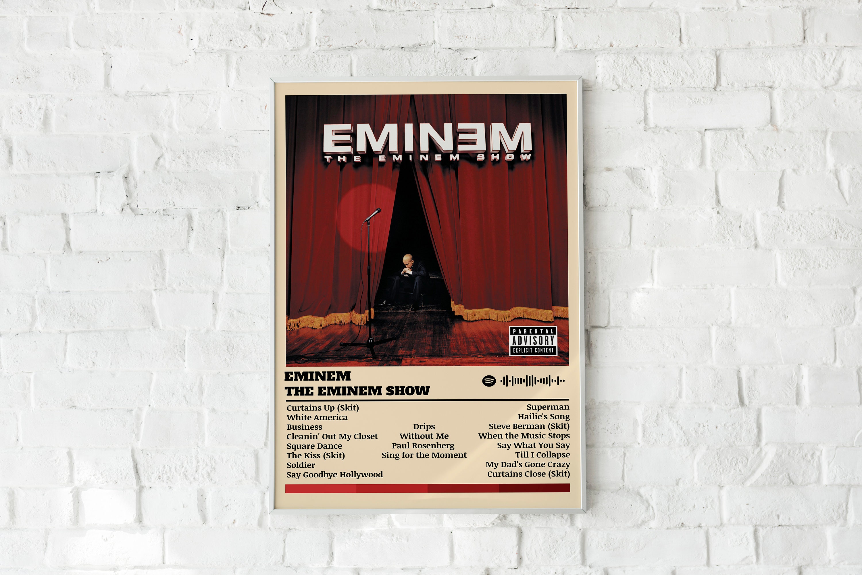 Eminem Poster Print | The Eminem Show Poster | Music Poster | Album ...