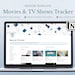 Movie TV Series Tracker Notion Template | Movie Tracker, Series Watch ...