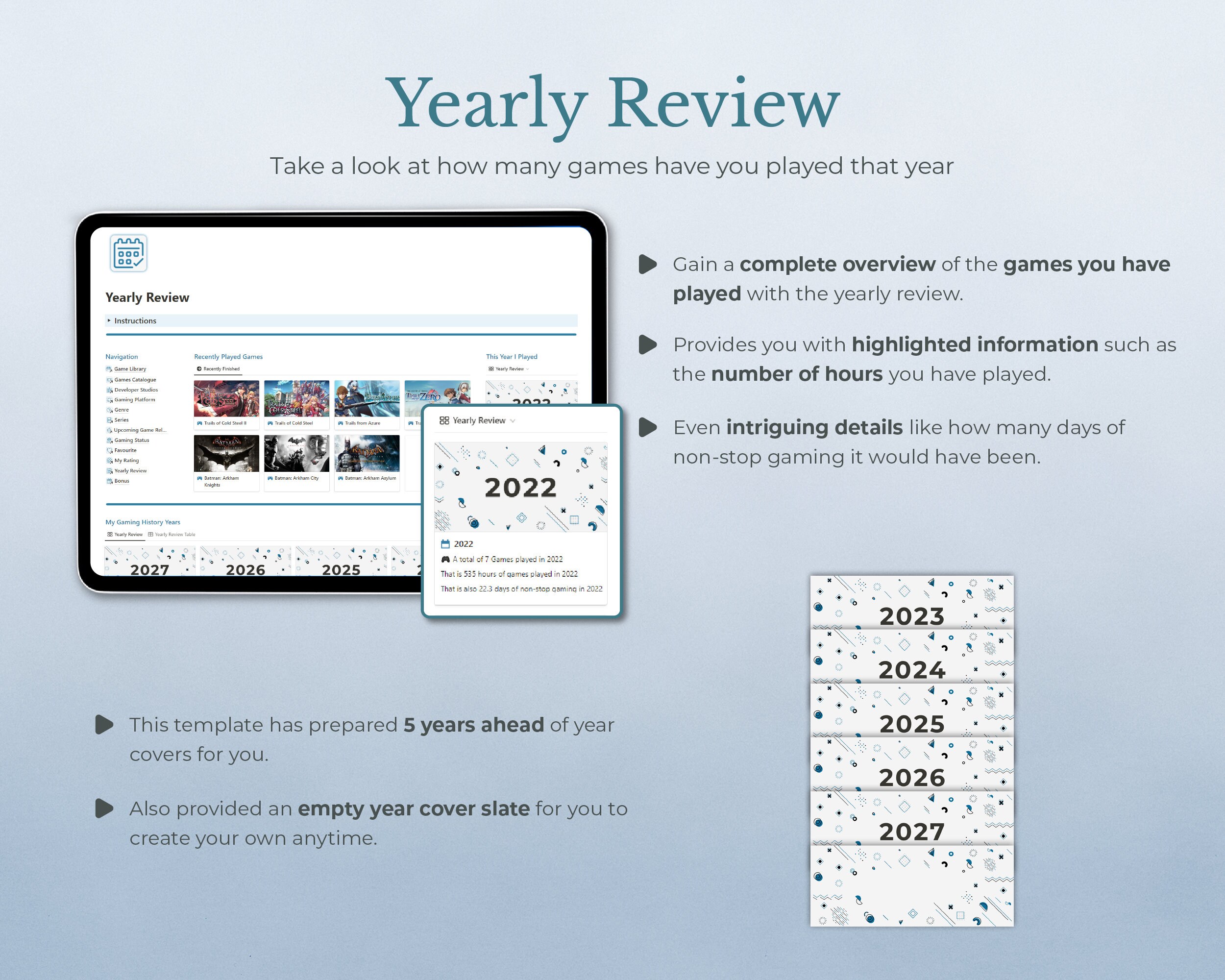 Game Tracker Notion Template Video Game Notebook (Instant Download) - Etsy