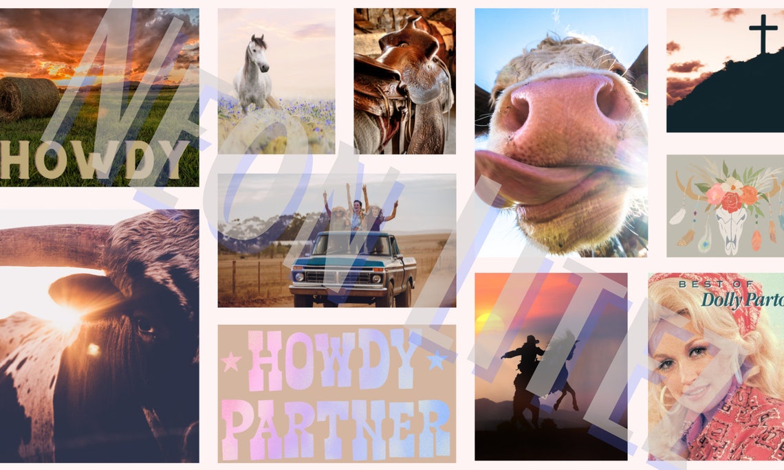 Western Cute Digital Desktop Wallpaper-computer/pc/macbook/laptop ...