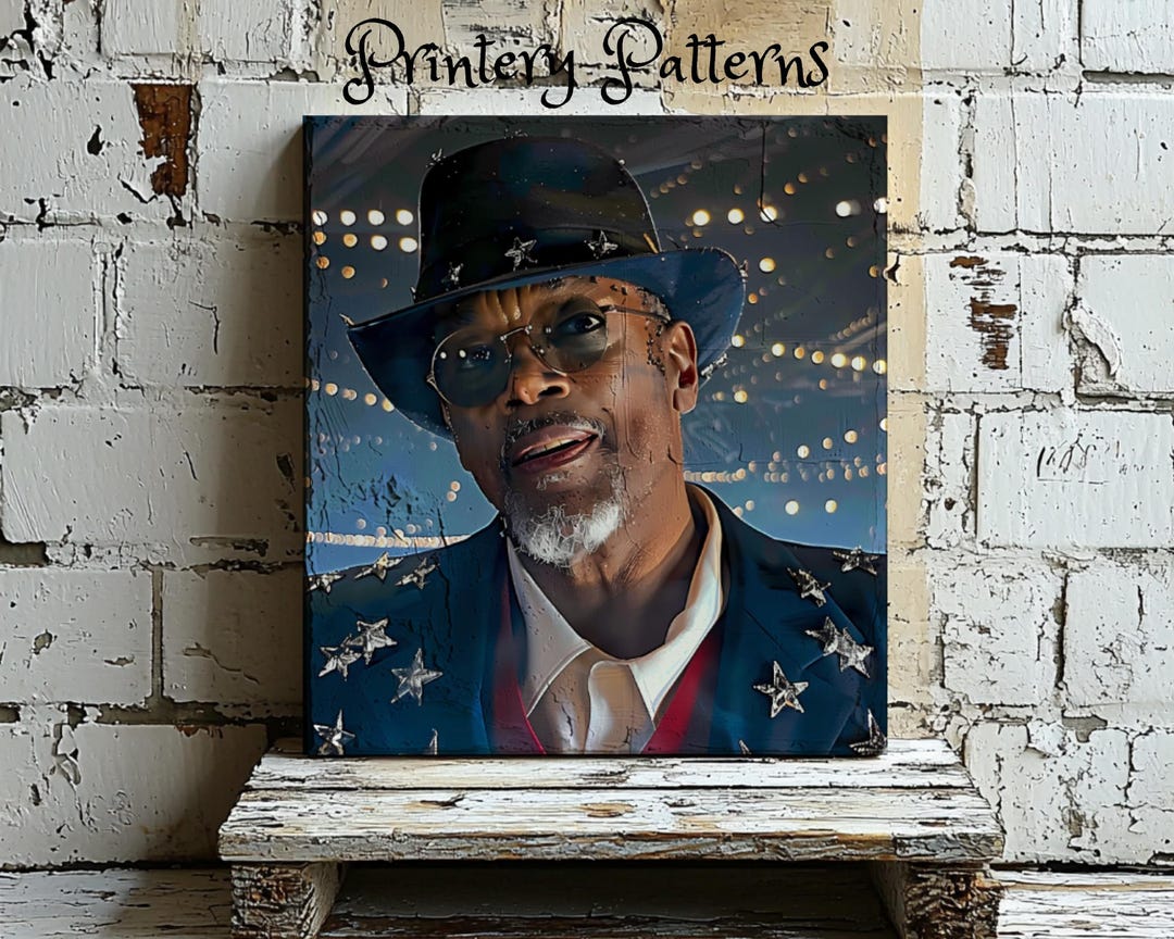 Canvas Wall Art, Samuel L Jackson - Superbowl LIX, Uncle Sam Print ...