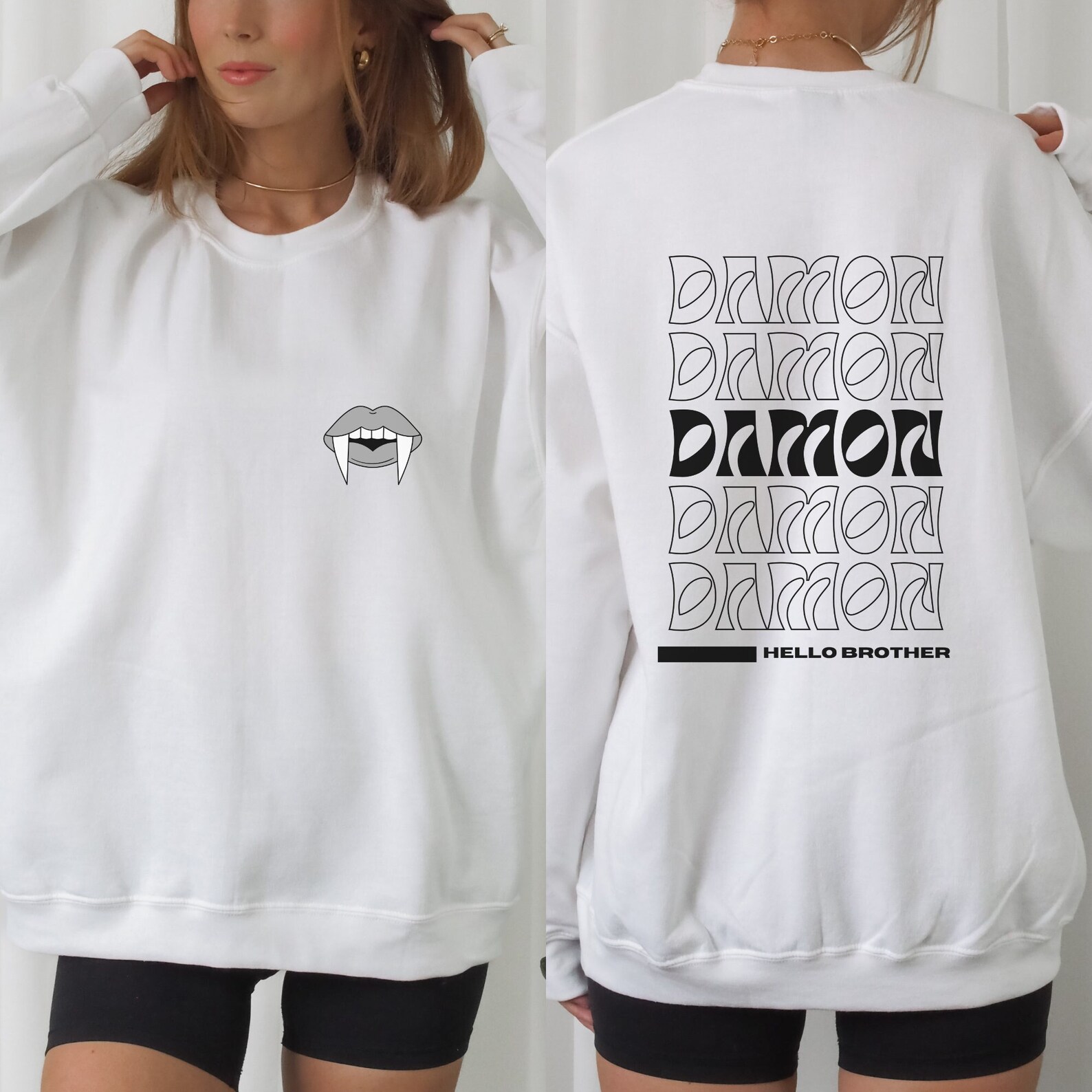 Damon Salvatore Sweatshirt, Tvd Shirt, Tvd Merch, Tvd Apparel, the ...