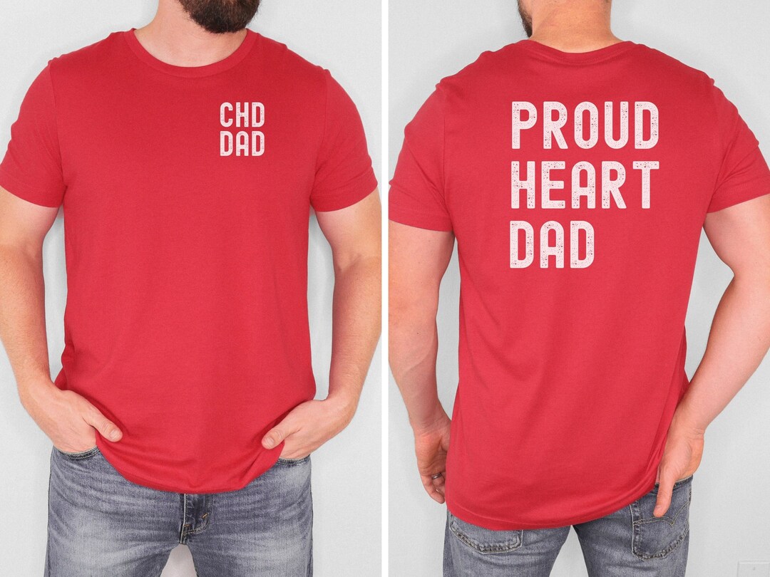 CHD Heart Warrior Dad Shirt, Heart Dad Gift, CHD Awareness Tshirt ...