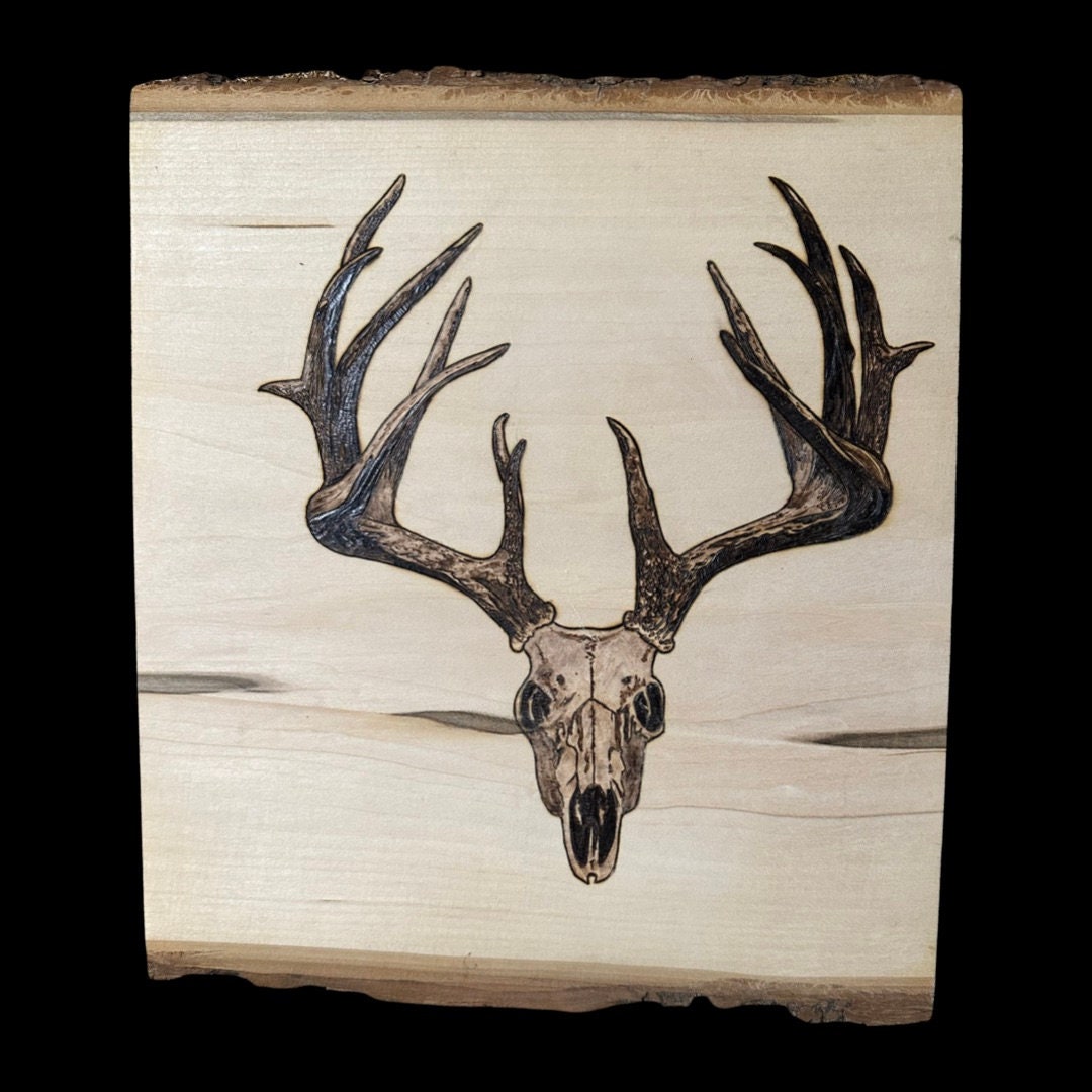 Deer Skeleton Wood Burning Pyrography - Etsy
