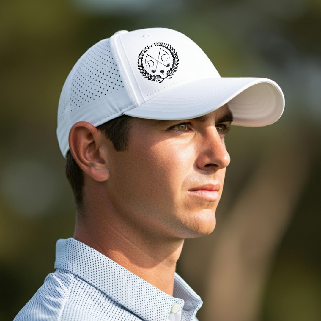 Personalized Perforated Golf Hat, Custom Golf Cap, Custom Baseball Hat ...
