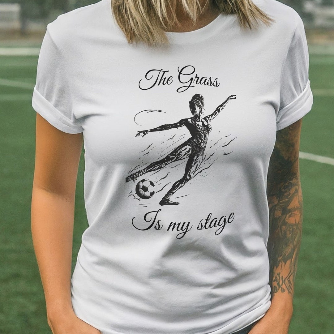 Girls Funny Soccer Shirt, Women's Soccer Shirt, Cute Soccer Tshirt ...