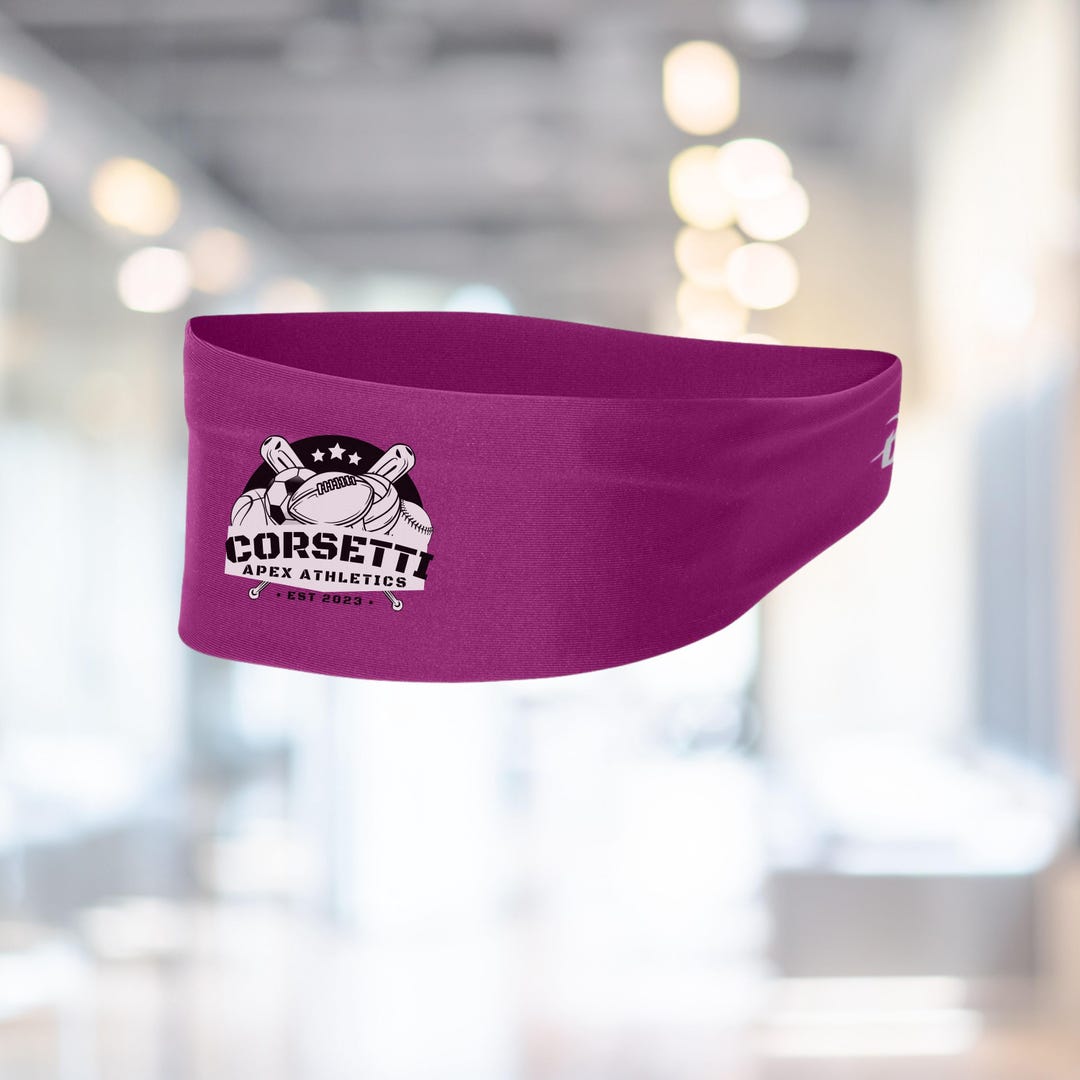 Personalized Logo Headband, Custom Logo Wide Headband, Business Logo ...