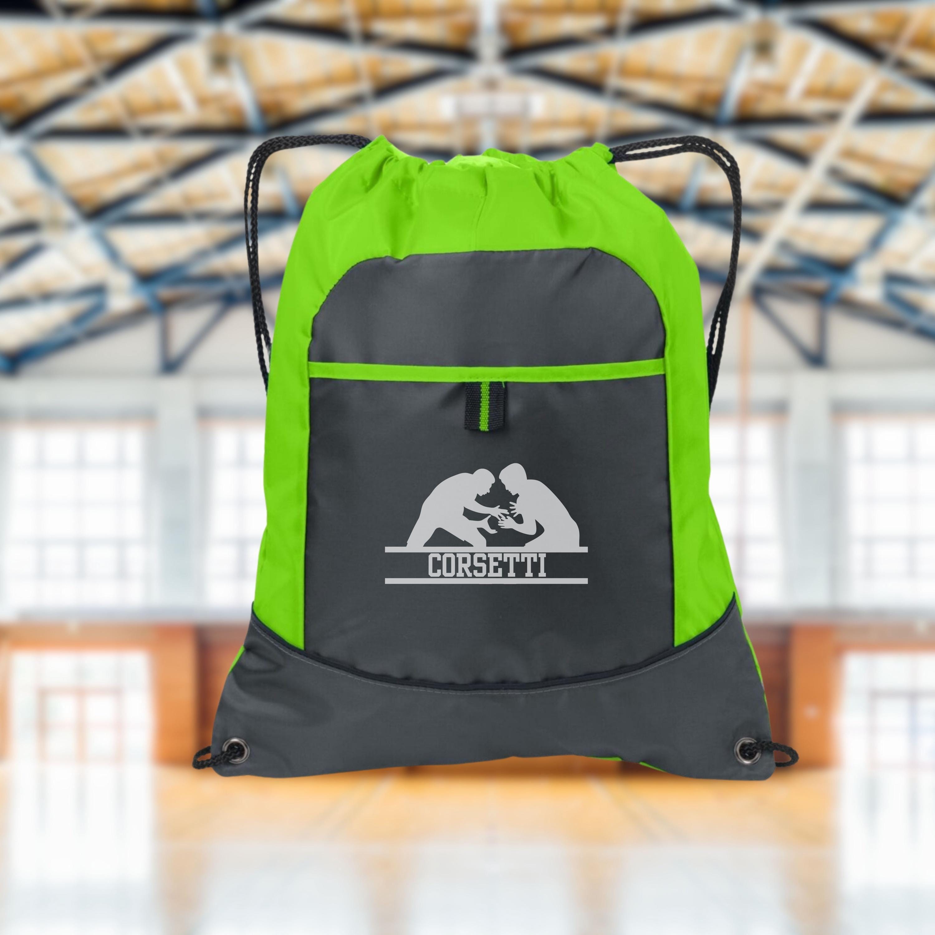 Personalized Wrestling Backpack, Custom Wrestling Cinch Pack, Custom ...