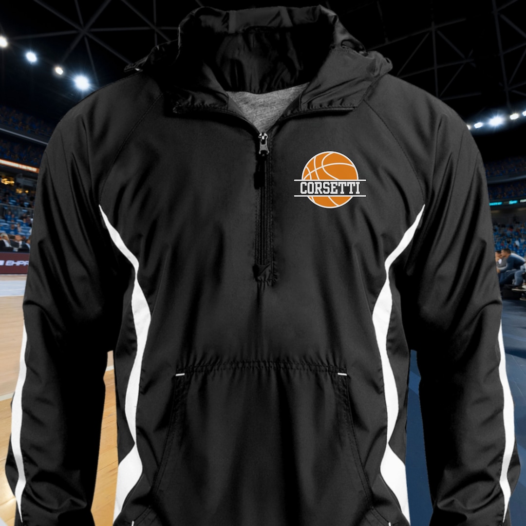 Personalized Basketball Jacket, Custom Half-zip Anorak, Custom ...