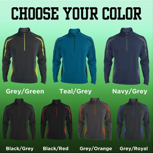 Personalized Baseball Sweatshirt, Custom Half Zip Pullover Sweater ...