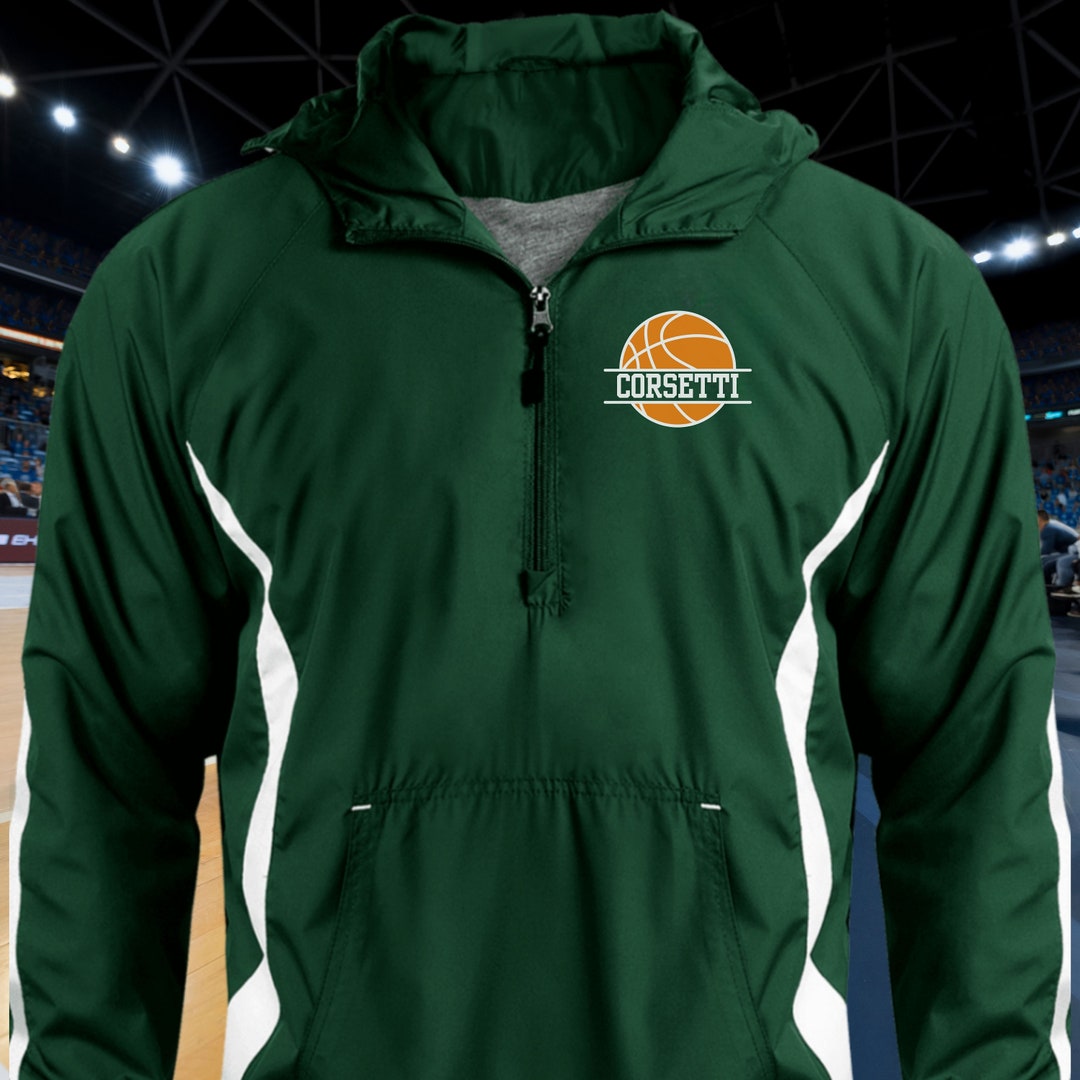 Personalized Basketball Jacket, Custom Half-zip Anorak, Custom ...