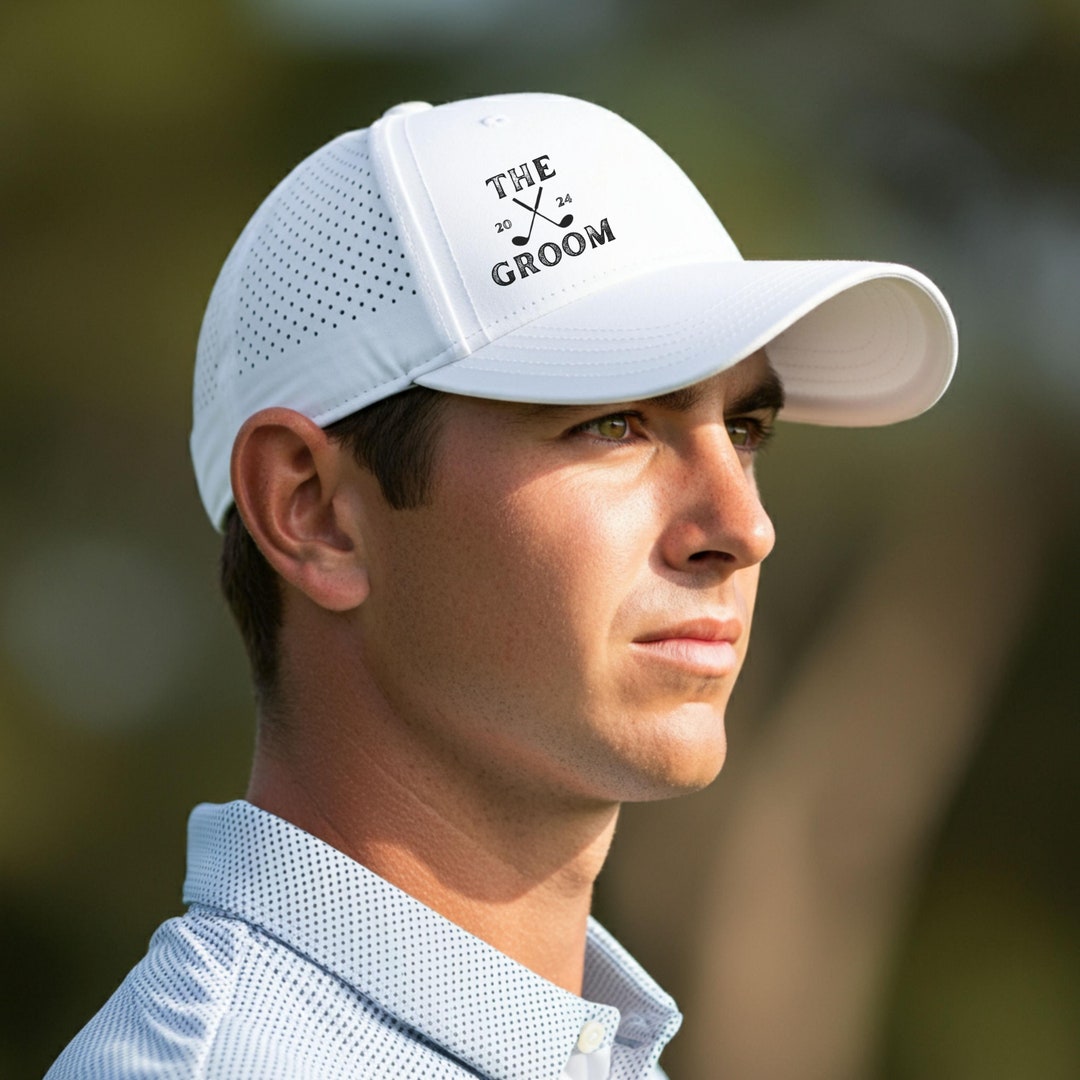 Personalized Perforated Golf Hat, Custom Golf Cap, Custom Baseball Hat ...