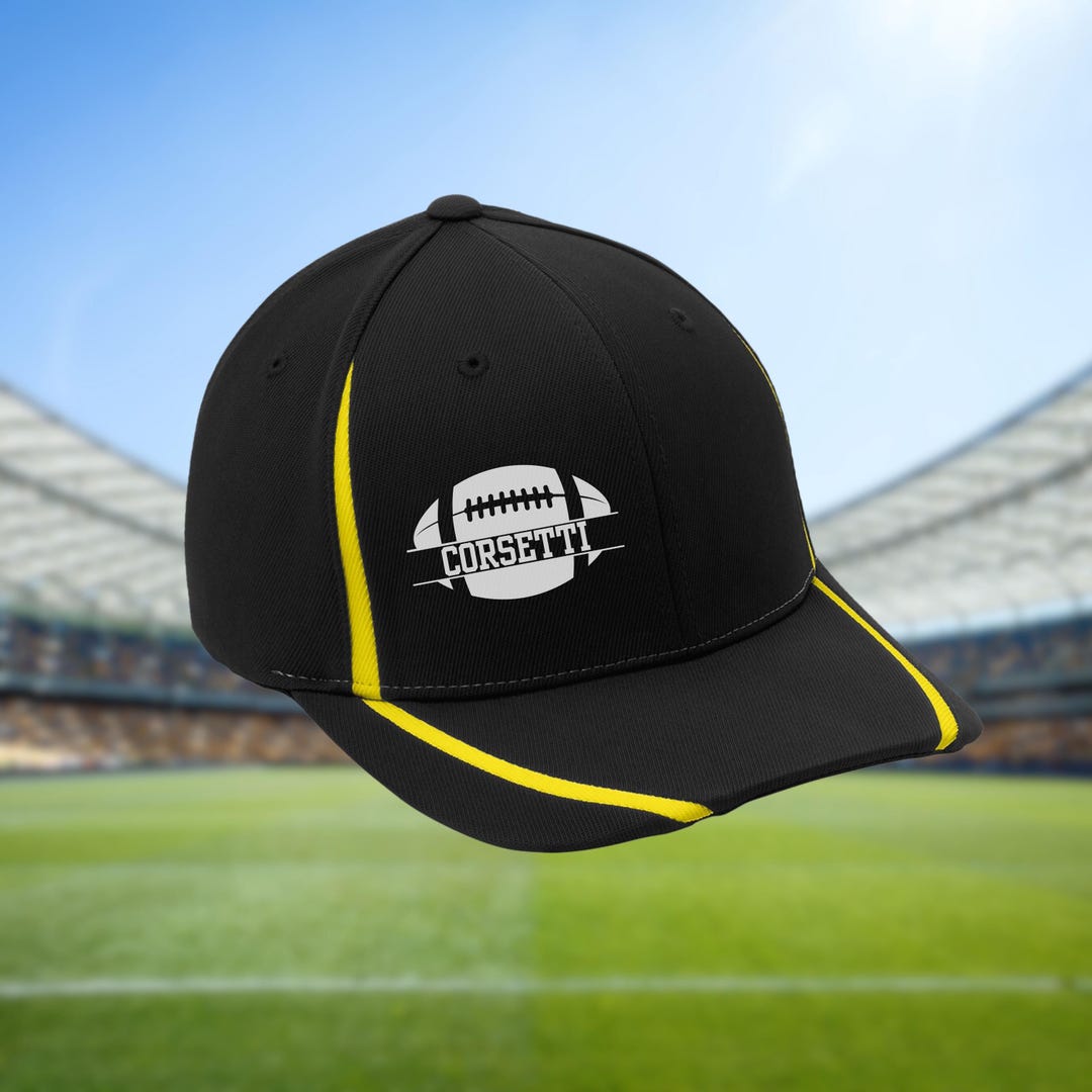 Personalized Colorblock Football Hat, Custom Cap, Custom Hat, Sport Hat ...