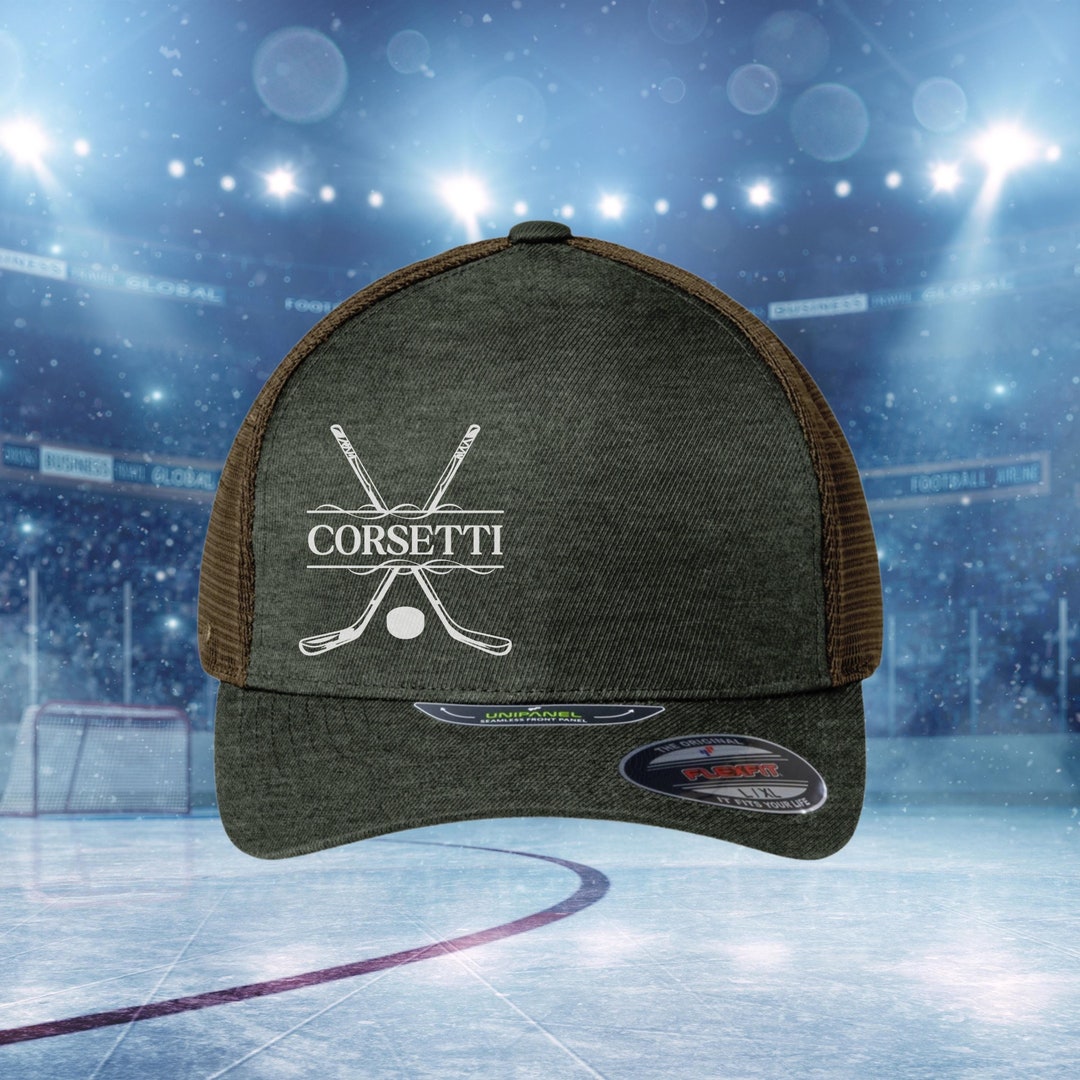 Personalized Hockey Trucker Hat, Custom Hockey Hat, Logo Baseball Cap ...