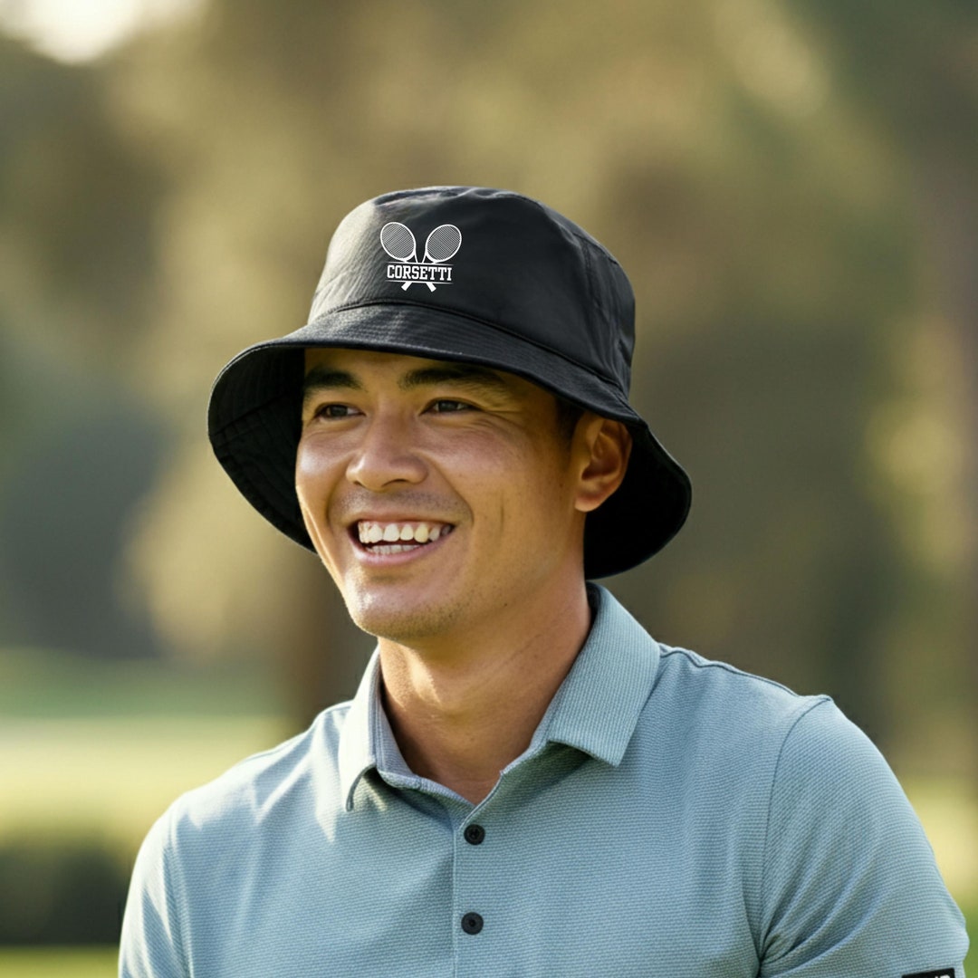 Personalized Tennis Bucket Hat, Custom Embroidered Bucket Hat, Custom ...